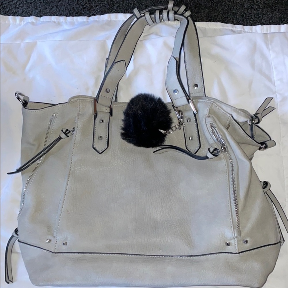 Light Grey Purse - Gem